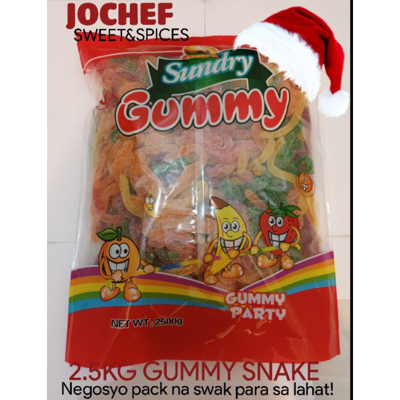 500g Gummy snake Gummy sweet candies and kutkutin | Shopee Philippines
