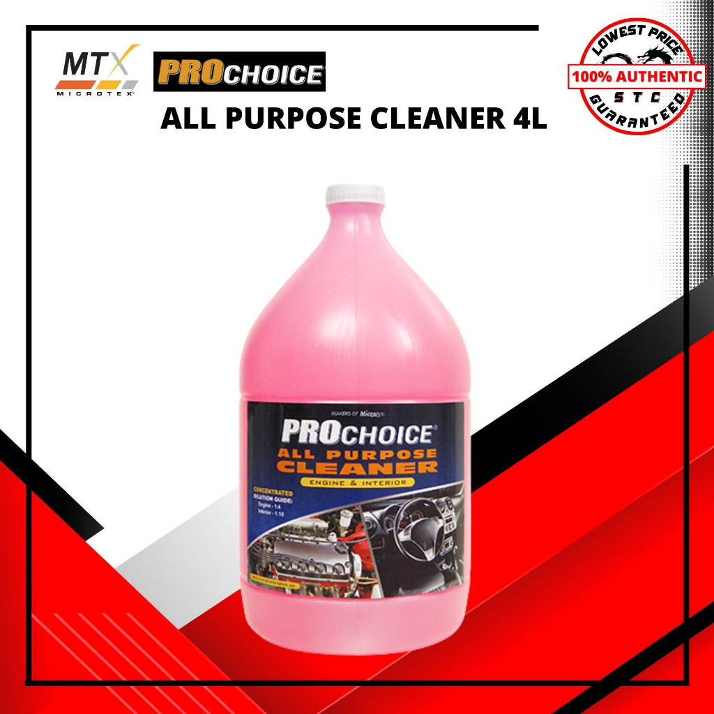 MICROTEX ALL PURPOSE CLEANER ENGINE & INTERIOR PINK (4L) | Shopee ...