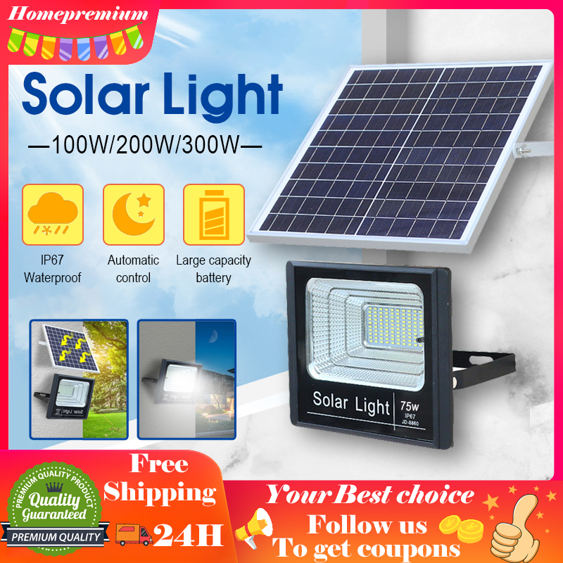Solar light 300W Flood Solar lights Street Lamp IP67 Waterproof led ...