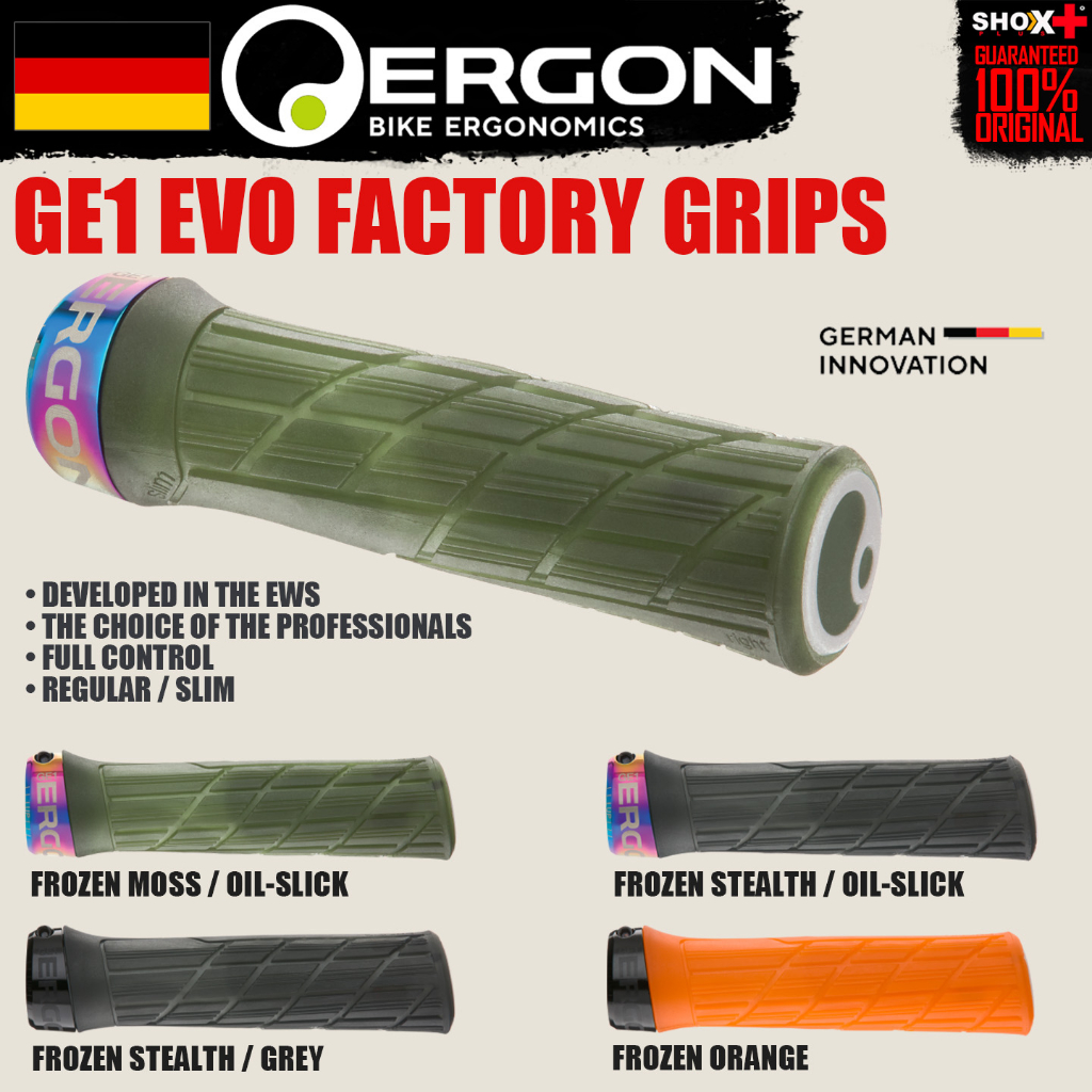 ERGON GE1 Factory EVO Grips Ergonomic Mountain Bike MTB 100% ORIGINAL and AUTHENTIC | Shopee ...
