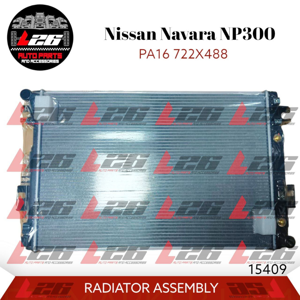 15409 Nissan Navara NP300 Radiator Assembly A/T 722x488 PA16 (Polar ...