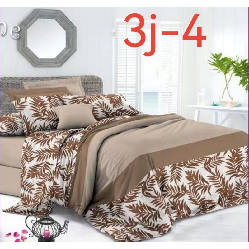 3in1 Double size cotton bedsheets set premium quality | Shopee Philippines