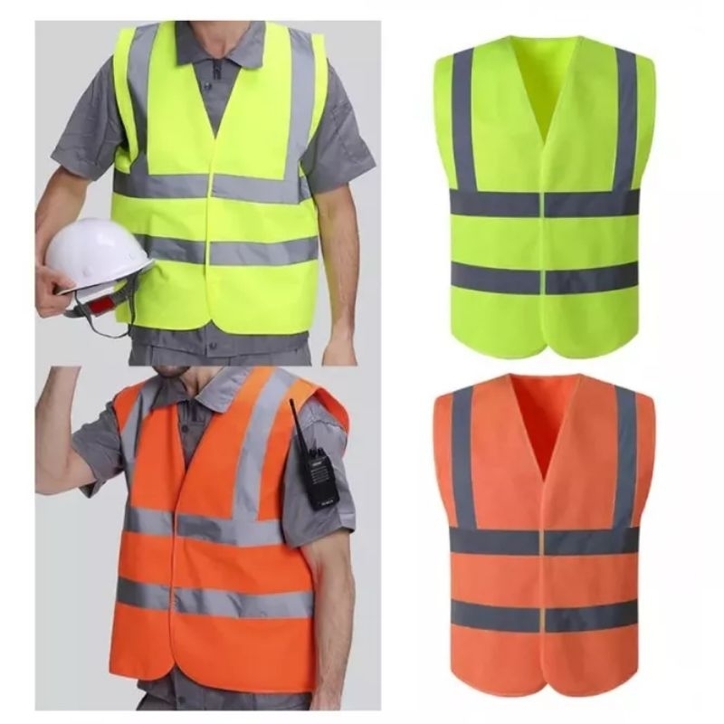Safety mesh vest reflectorized Construction high visibility ppe safety ...