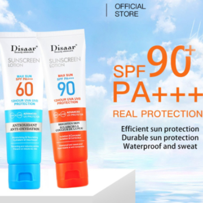 DISAAR SPF 90 Sunscreen Face Whitening Lotion Isolation Concealer Sunblock Body Facial Cream ...