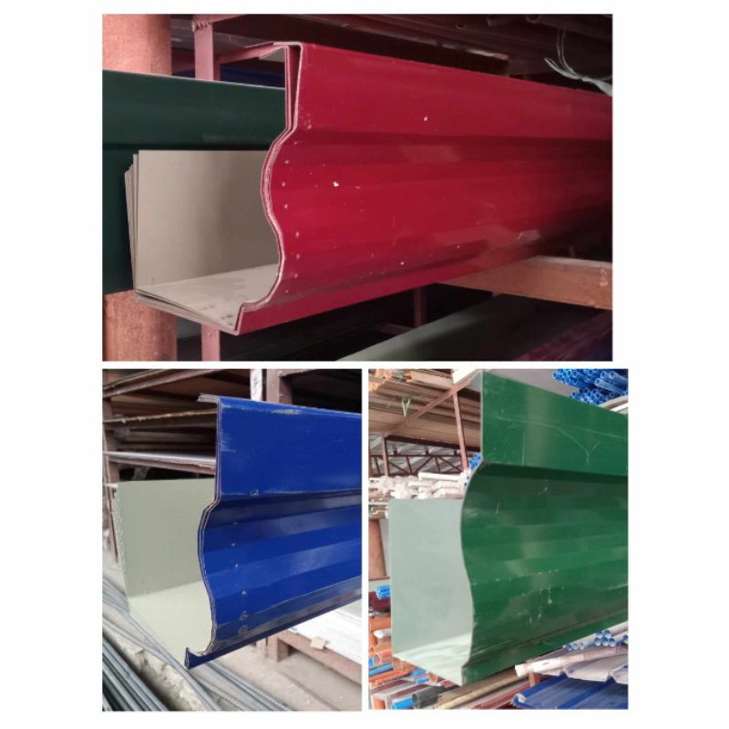 Gutter | Box Type, Spanish | Pre Painted .4 | Red, Green, Blue| G.I ...