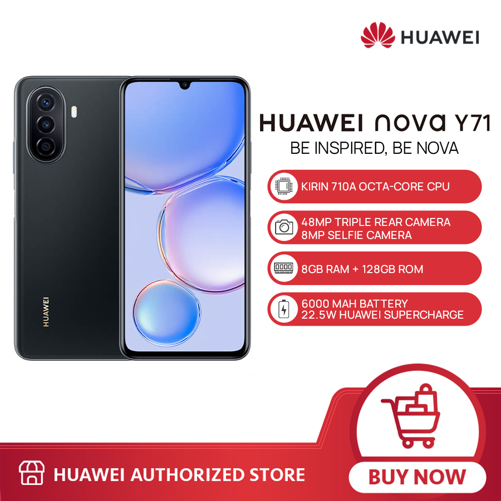 HUAWEI Nova Y71 Smartphone | 8GB RAM + 128GB ROM | Kirin 710A | 6.75 ...