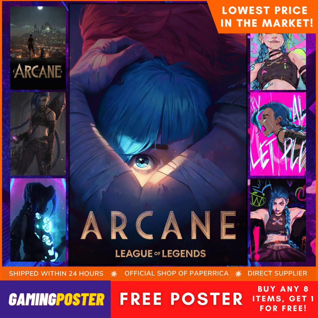 League of Legends - Arcane A4 Posters / Official Posters by PAPERIA | Shopee Philippines