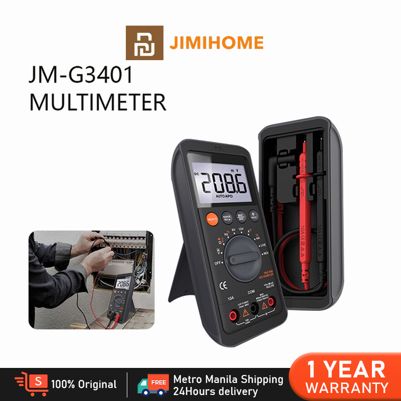 JIMI Home Digital Multimeter LCD Volt Meter Ammeter Voltmeter JM-G3401 | Shopee Philippines