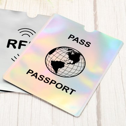 RFID Blocking Wallet Sleeves Anti Theft Passport Protector Holder Anti ...