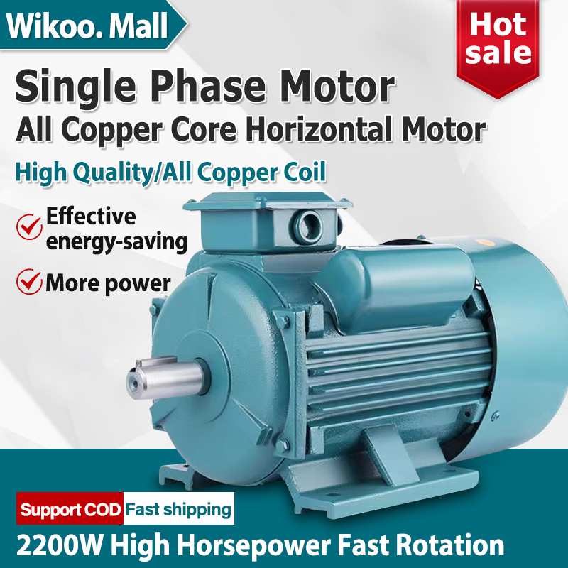 2200W Single Phase Motor (All copper motor) Induction Motor 220V High ...
