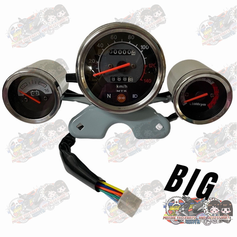 BIGBANG Motorcycle Big Speedometer Gauge 3 IN 1 Assembly | Shopee ...