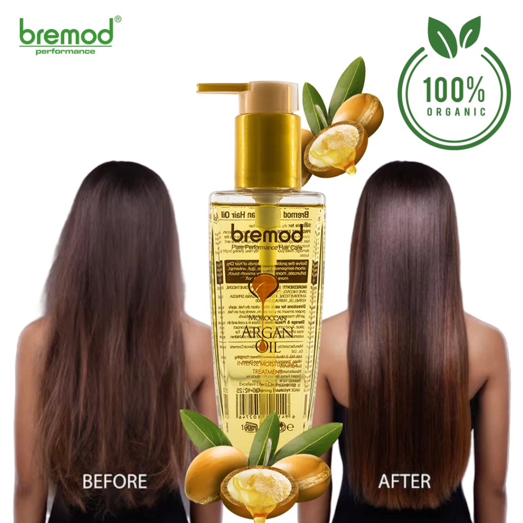 Bremod Hair Serum Morrocan Argan Oil Prevent dry hair And Moisturize ...