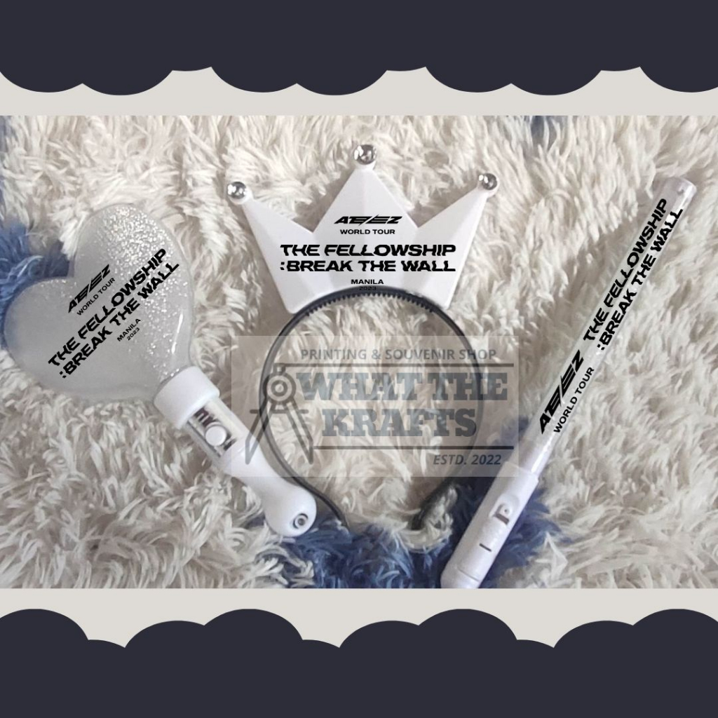 ATEEZ WORLD TOUR CONCERT LED CROWN BLINKING HEADBAND HEART STAR ...
