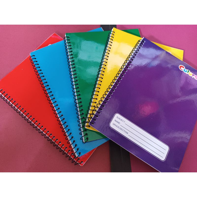 Back To School Random Brand Colors Spiral Notebook 80 lvs 10 pcs School ...