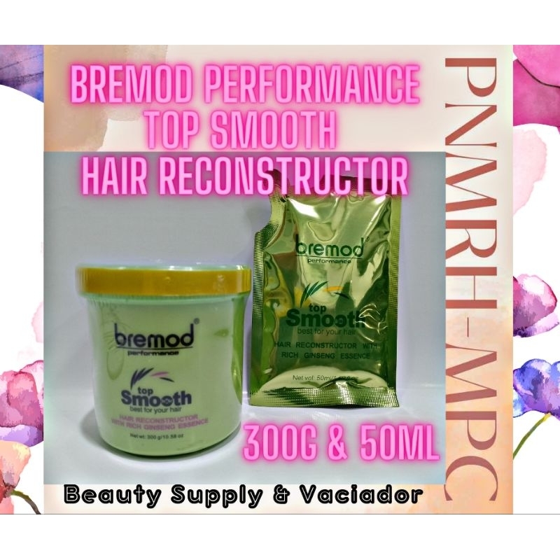 Bremod Top Smooth Hair Reconstructor Pouch 50ml/Jar 300g | Shopee ...