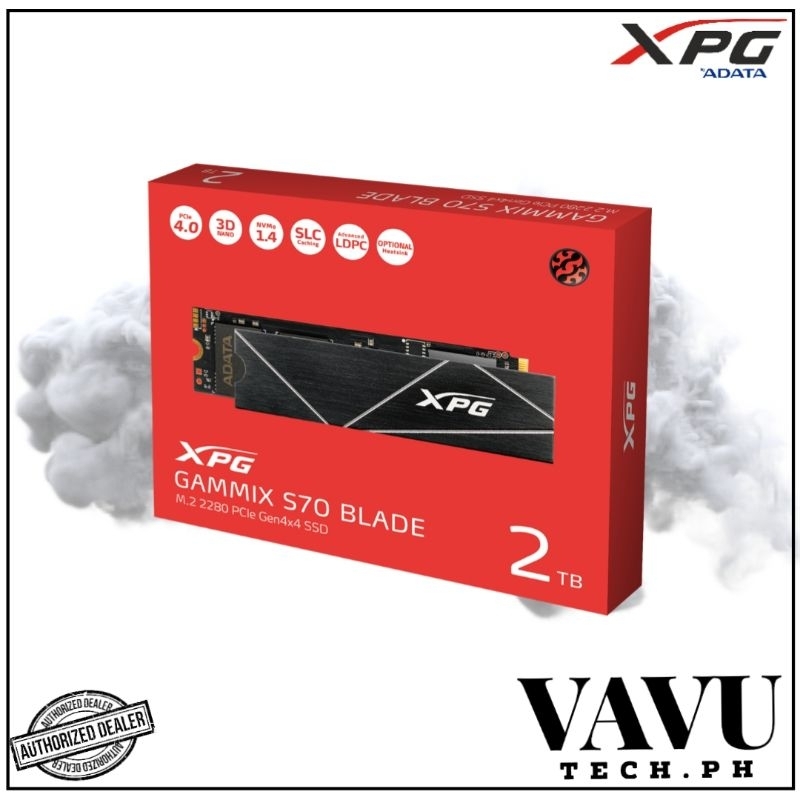 Adata XPG Gammix S70 BLADE PCIe Gen4 x4 M.2 NVMe 2280 Solid State Drive ...