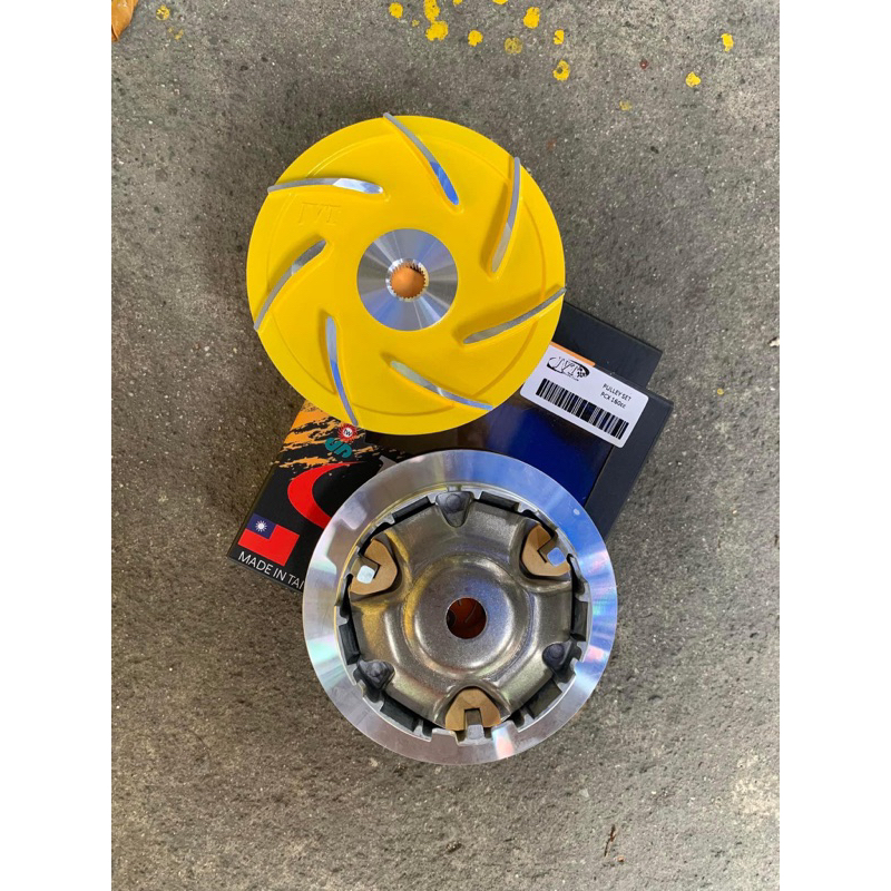 JVT Pulley Set With Free Backplate (Mio Sporty, Mio i125, Click125 ...