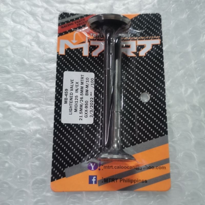 MTRT Non Magnetic Lightened Valves For Mio i 125, M3, Soul i 125,Fazzio ...