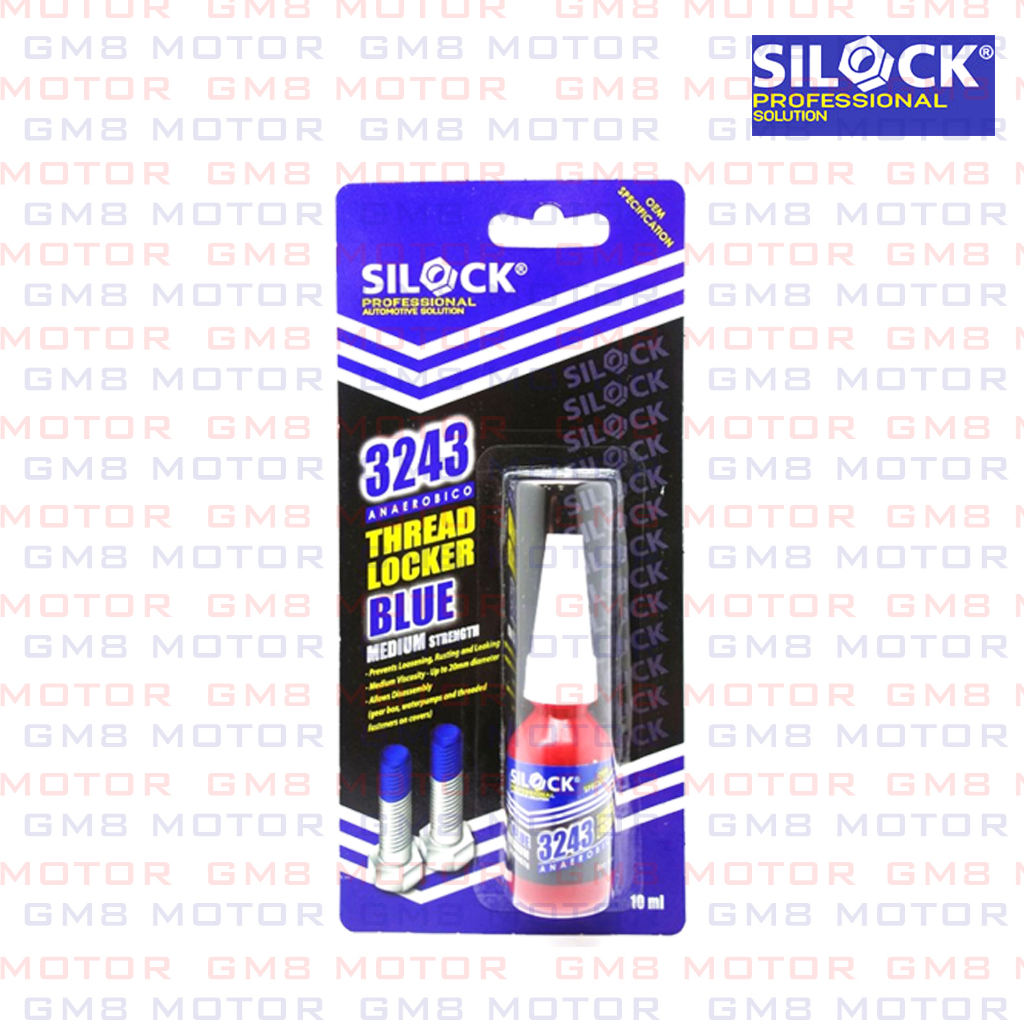 Silock Professional Thread Locker 10mL (Blue - Medium Strength) (Red ...