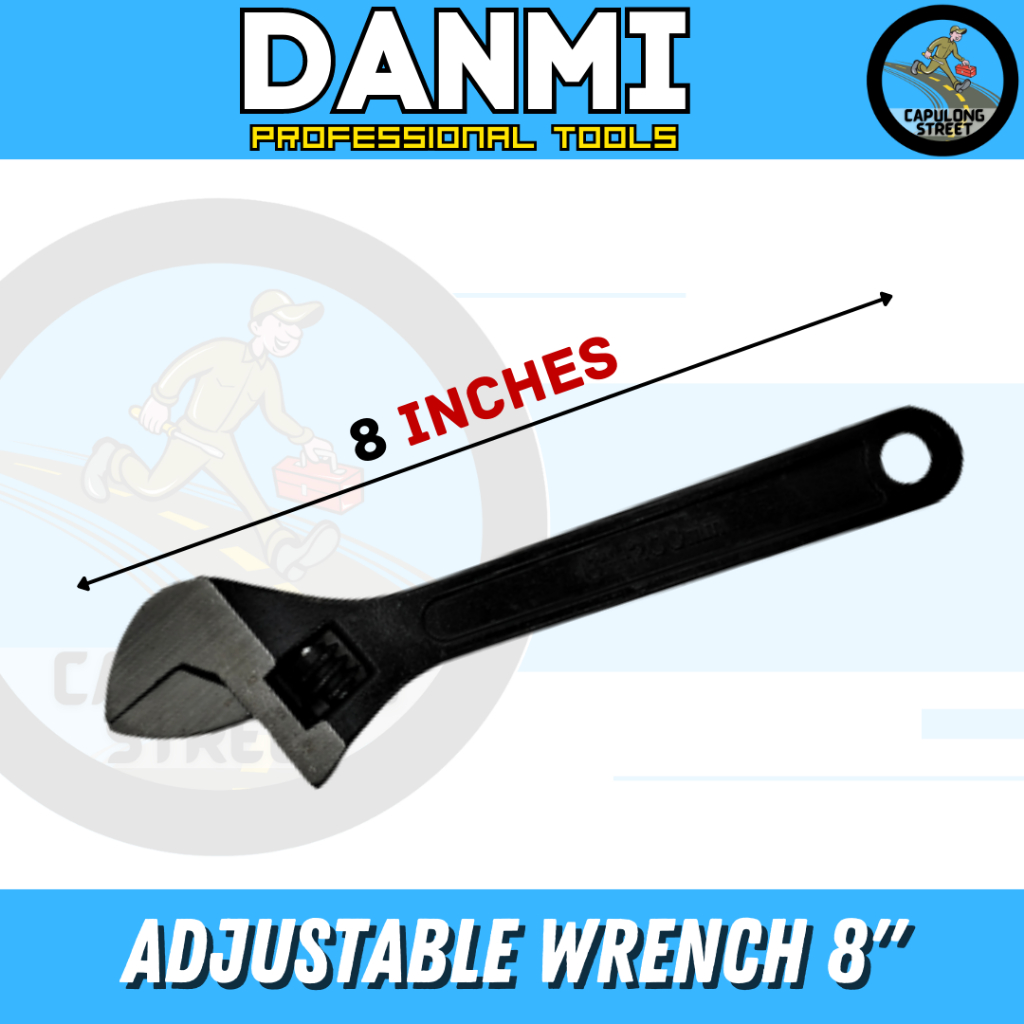 Capulong Street Danmi Adjustable Wrench 8" Katala Black High Quality ...