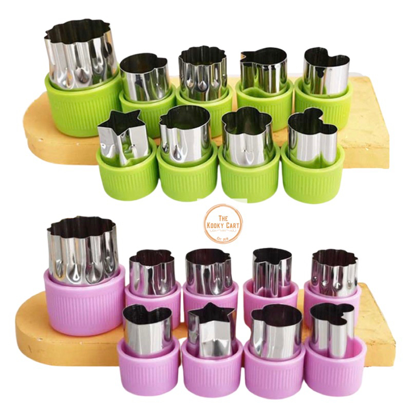 9pcs Bento Tool Cutters Fruit Vegetable Cookie Sandwich Cutter Shaper ...