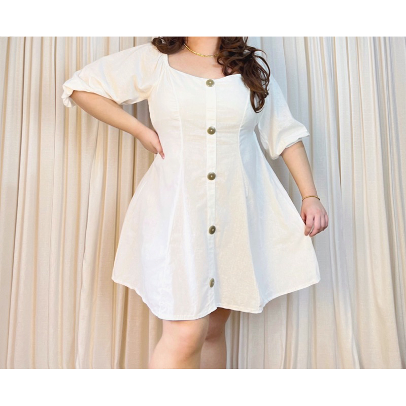 LUCIA PUFFSLEEVES PLUSSIZE DRESS | Shopee Philippines