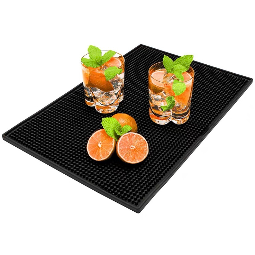 Bar Mat Rubber Bar Mat Service Spill Mat Glass Drip Tray Beer Drink ...