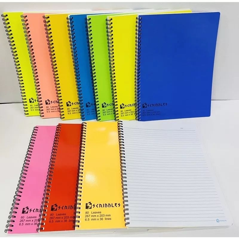 SCRIBBLES Writing Spiral and Yarn Notebook, Math Notebook SOLD PER ...