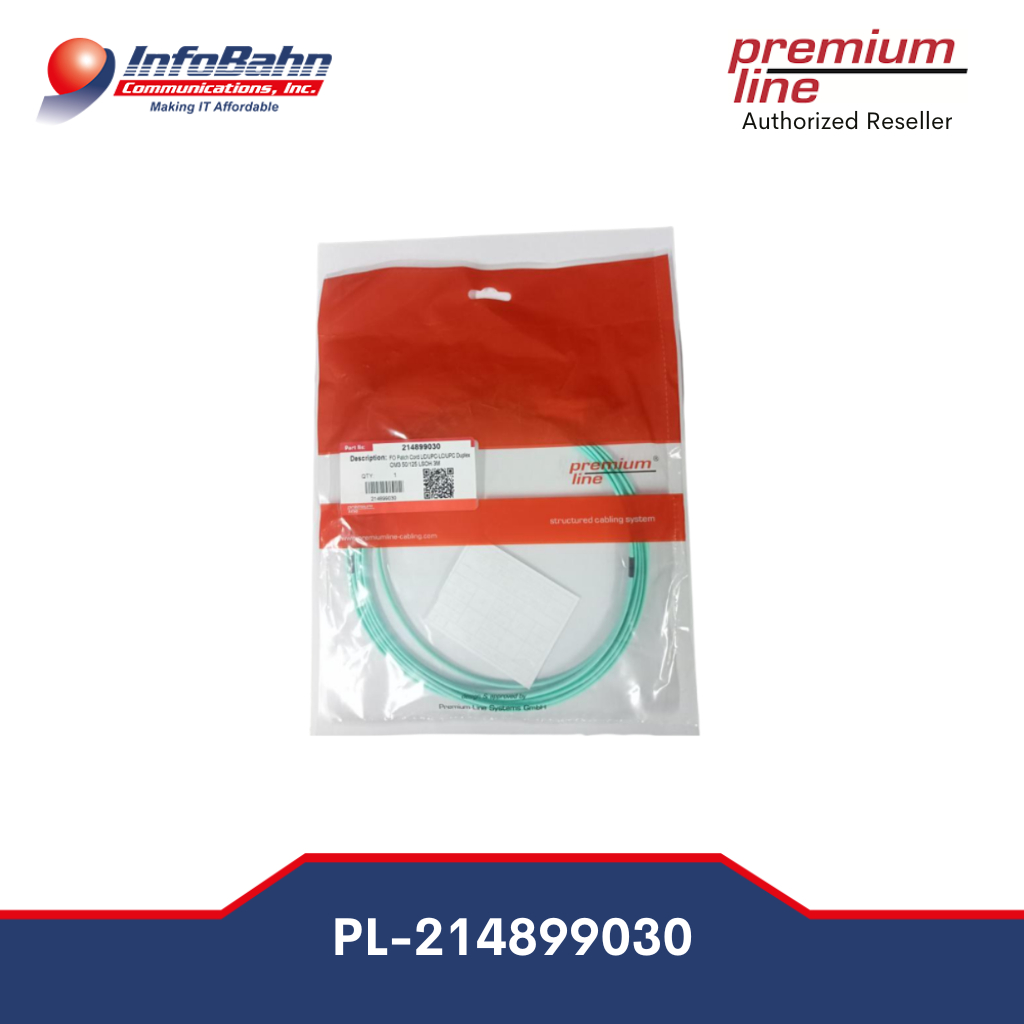 Premium-Line LC/UPC-LC/UPC Duplex Multimode OM3 Patch COrd 3M, 2.0mm ...