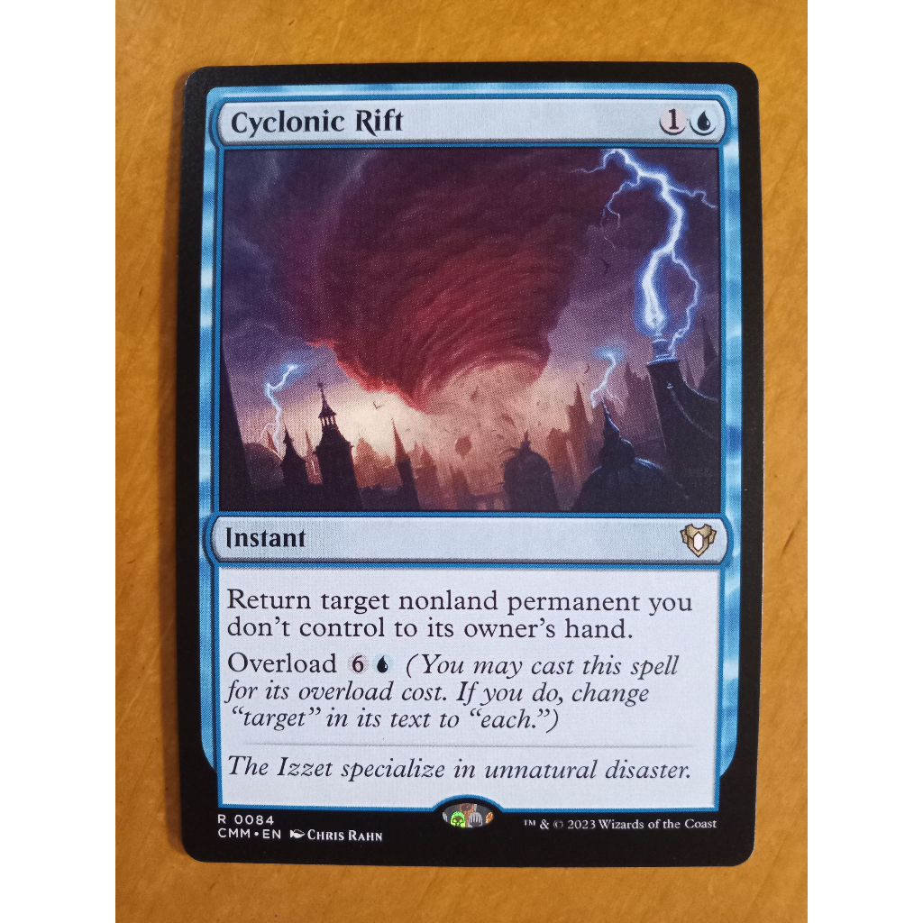 MTG Cyclonic Rift Rare Commander Masters Magic: the Gathering English ...