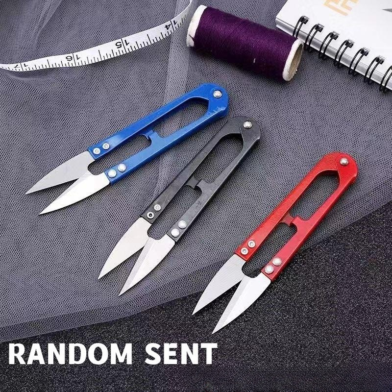U-Shape Spring Scissors Japanese Trimming Thread Cutter Embroidery ...
