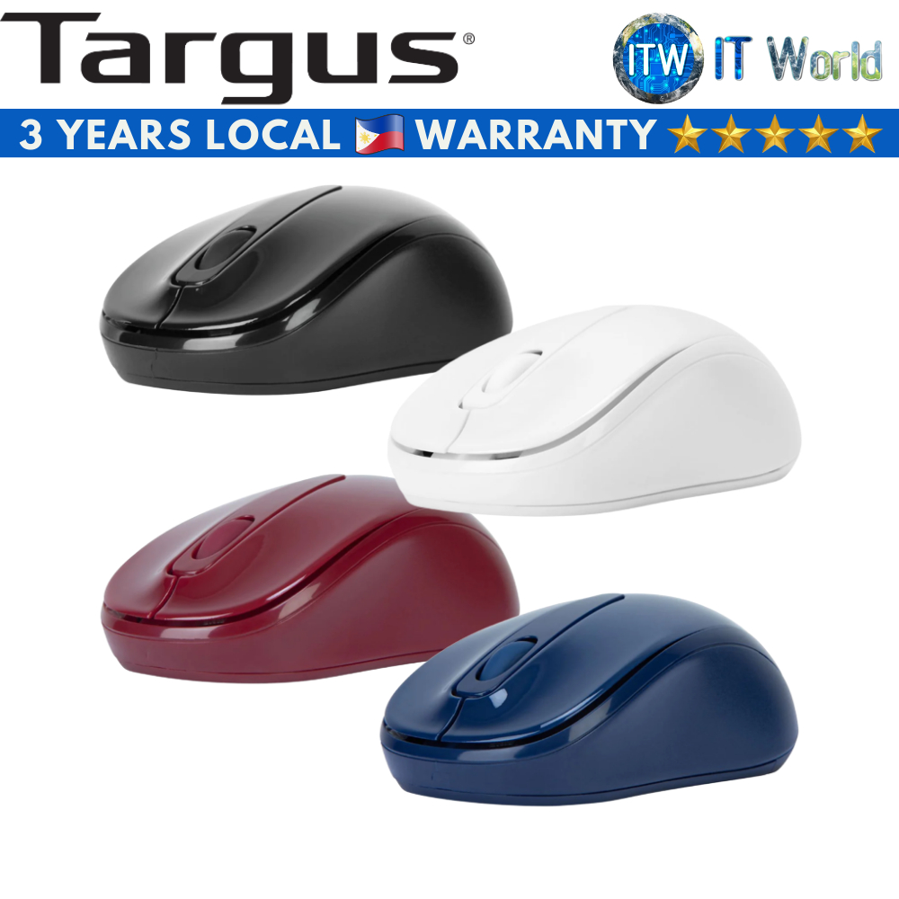 Targus W600 Wireless Optical Mouse (Black/White/Red/Blue/Zephy Pink ...