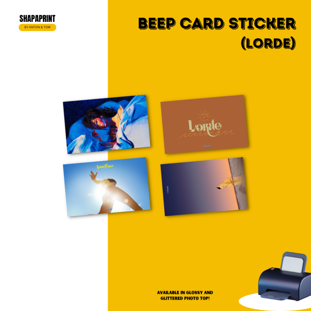 SHAPAPRINT Beep Card Sticker [LORDE] | Shopee Philippines
