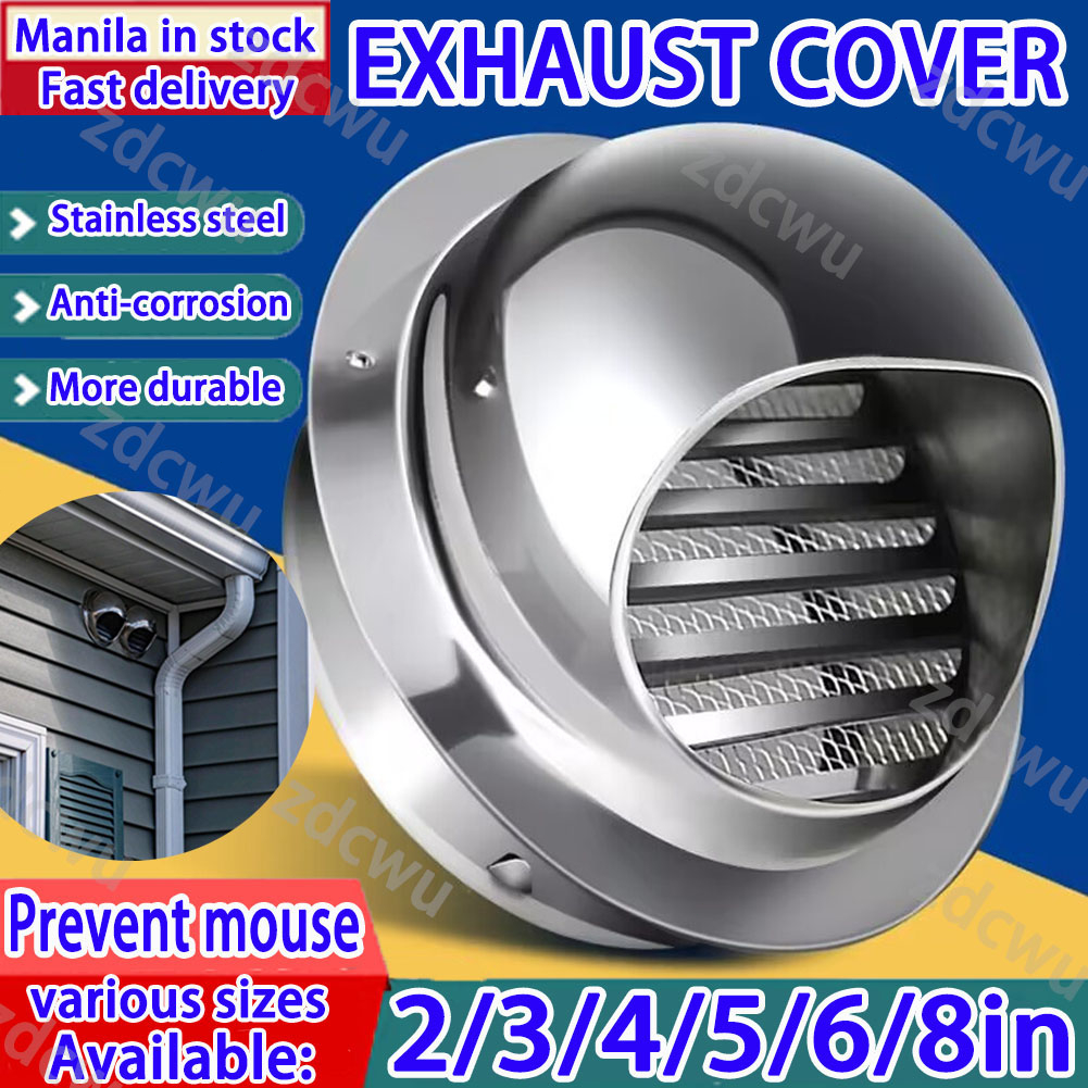304 Stainless Steel Exhaus Hood Ventilation Vent cap Exhaust Cap Range ...