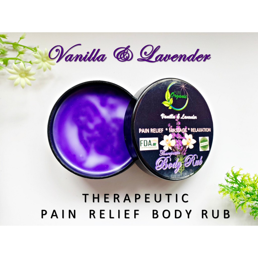 Pain Relief Body Rub Balm Spa Essentials Massage Vanilla & Lavender by ...