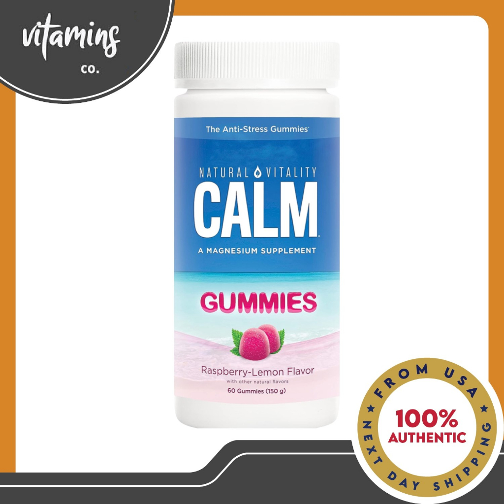 Natural Vitality Calm Magnesium Supplement Gummies (60 count) | Shopee ...