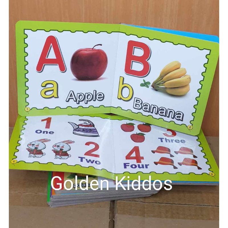 8pcs HARD PAGES Children's Books Learning Alphabet Numbers Colors ...