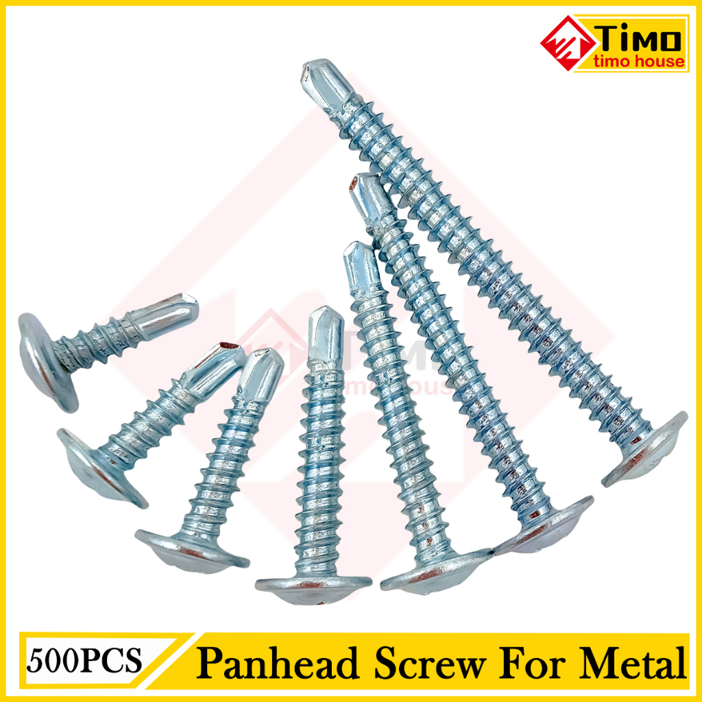 500PCS Pan Head Screw Panhead Screw Metal Screw 4.2mm Self Tapping ...