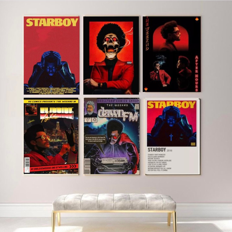 The Weeknd retro poster walldecoration wall art design | Shopee Philippines