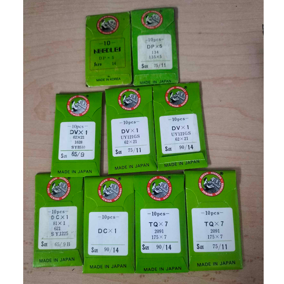 TQ, DP, DV, DC, DB ORGAN NEEDLE for sewing machine (10pcs) | Shopee ...