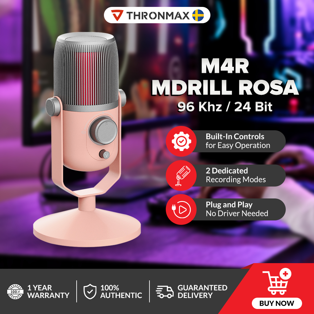 THRONMAX MDrill Zero Plus Rosa Edition USB Microphone (Pink) | Shopee ...