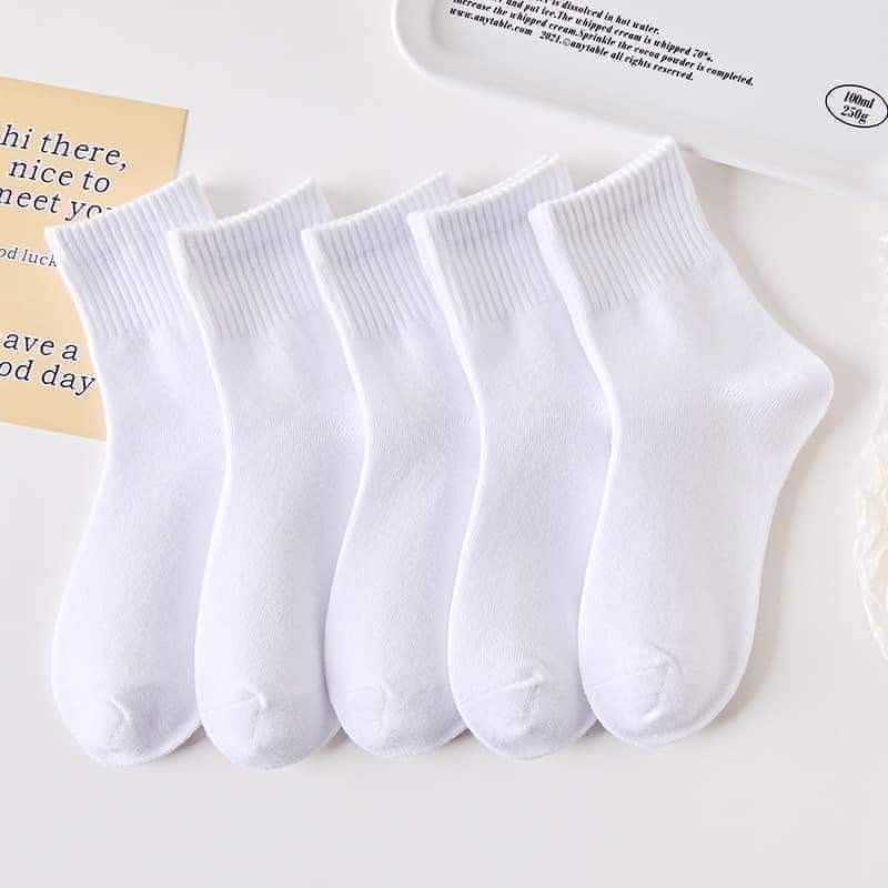LW Plain White Student socks for kids and teens | Shopee Philippines