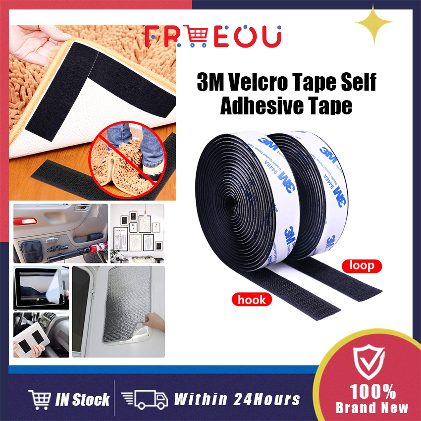 20/100MM Self-adhesive Velcro Tape Hook and Loop Tape Heavy Duty Sticky ...
