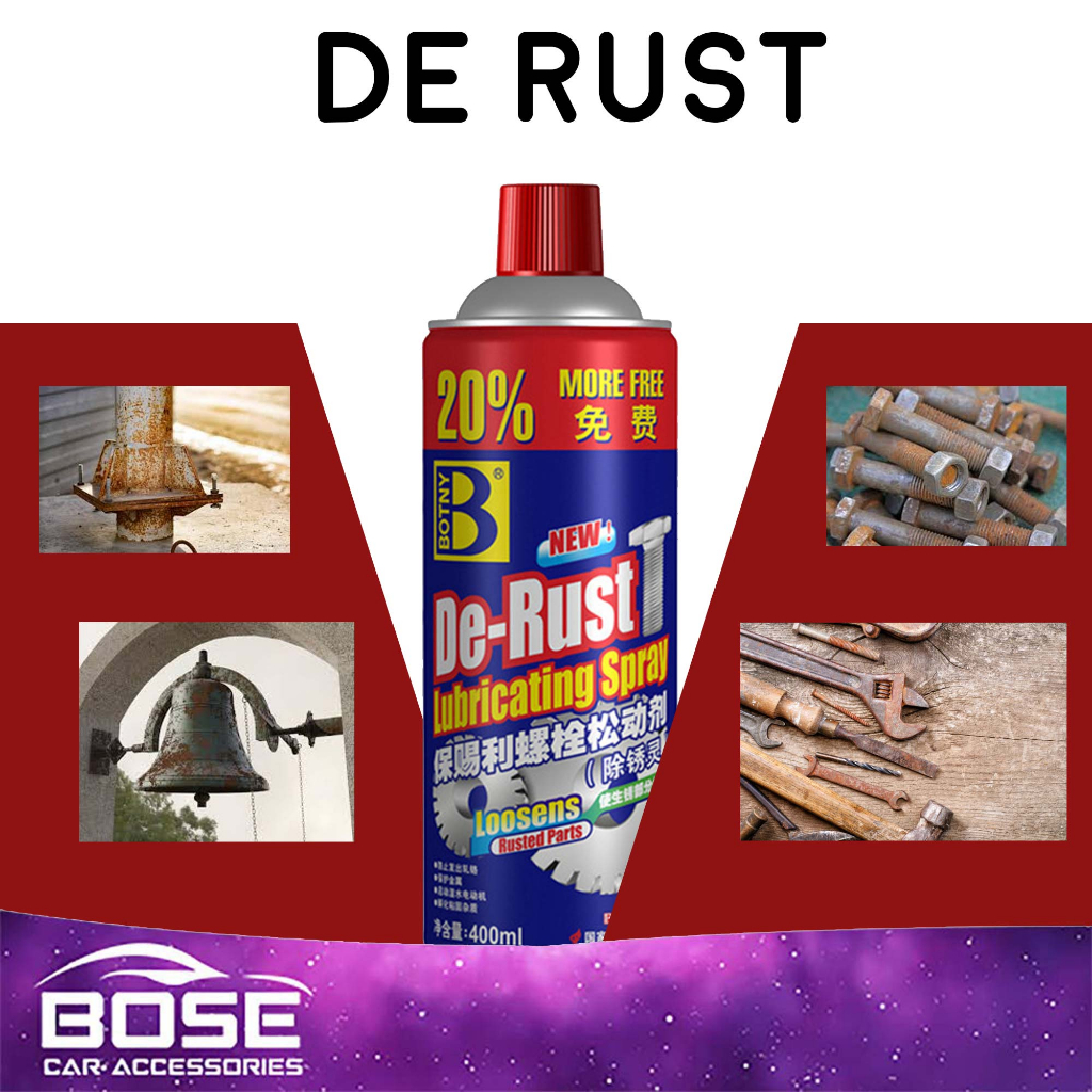 De-Rust lubricating spray Clean Rust Big Size 400 ml Rust Remover | Shopee Philippines