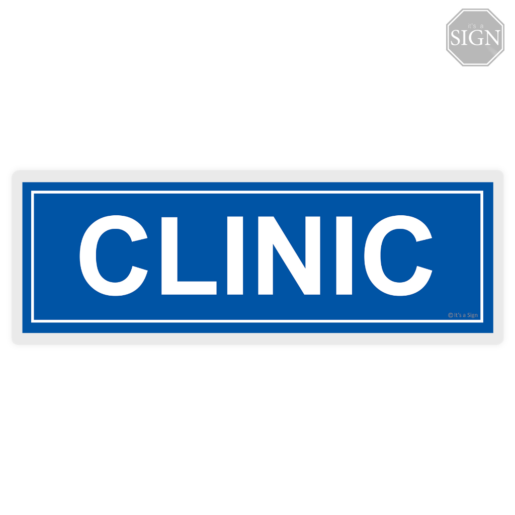 Clinic Sign - Laminated Signage - 4 x 11 inches | Shopee Philippines