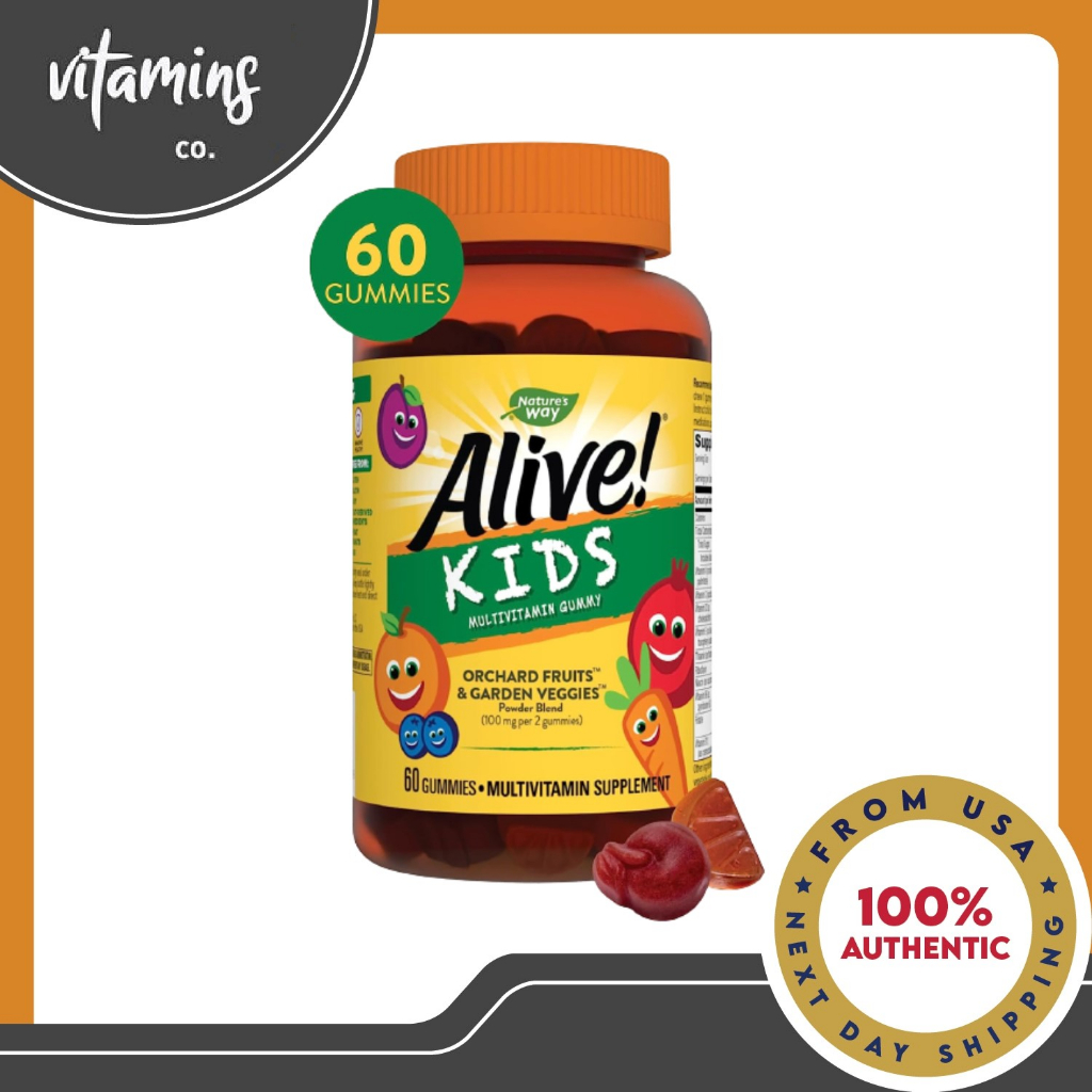 Nature's Way Alive Children's Gummy Multivitamin Supplement (60 Gummies ...