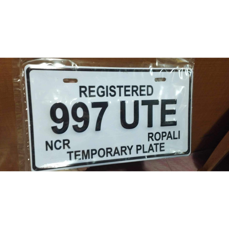 TEMPORARY PLATE 277. | Shopee Philippines