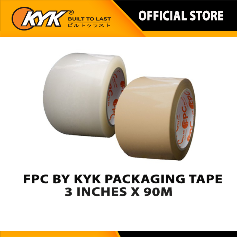 Kyk Fpc Packaging Tape 3 Inches X 90m Clear Or Tan | Shopee Philippines