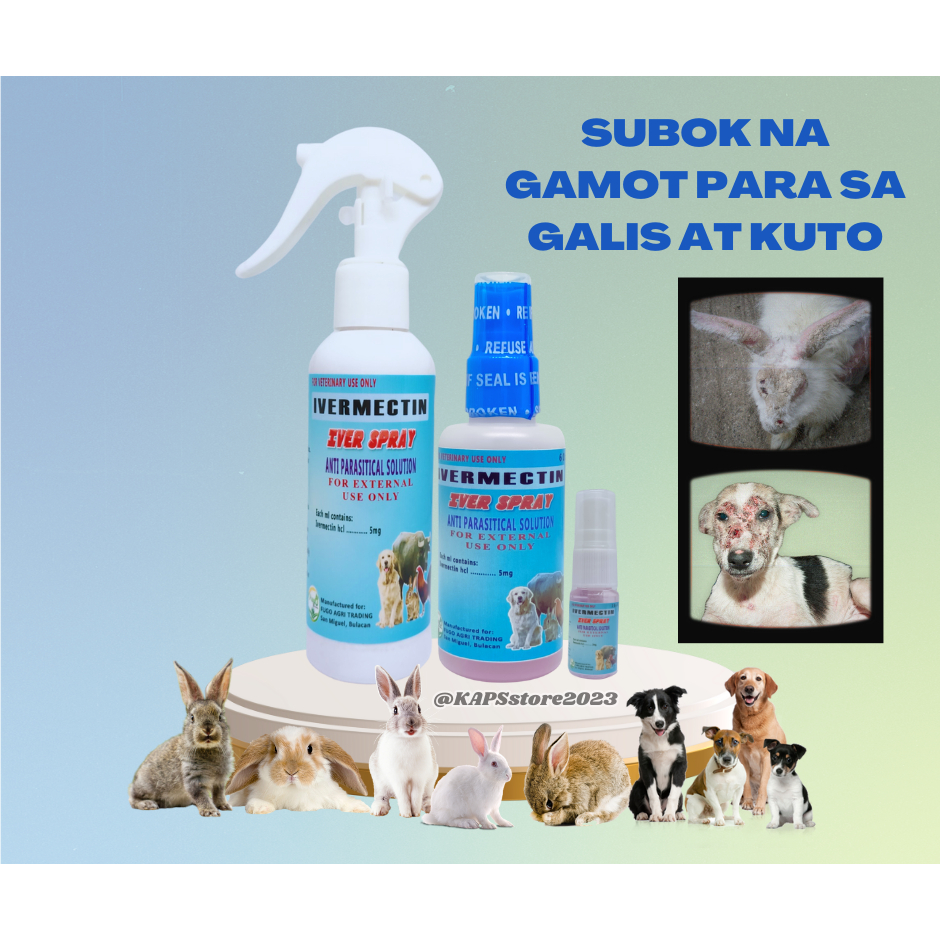 Iver Spray galis treatment for dogs rabbit mange 60ml 150ml 100ml ...