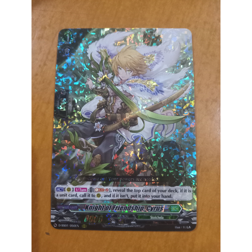 CFV Knight of Friendship, Cyrus RRR D-SS01 Stoicheia Cardfight Vanguard English | Shopee Philippines